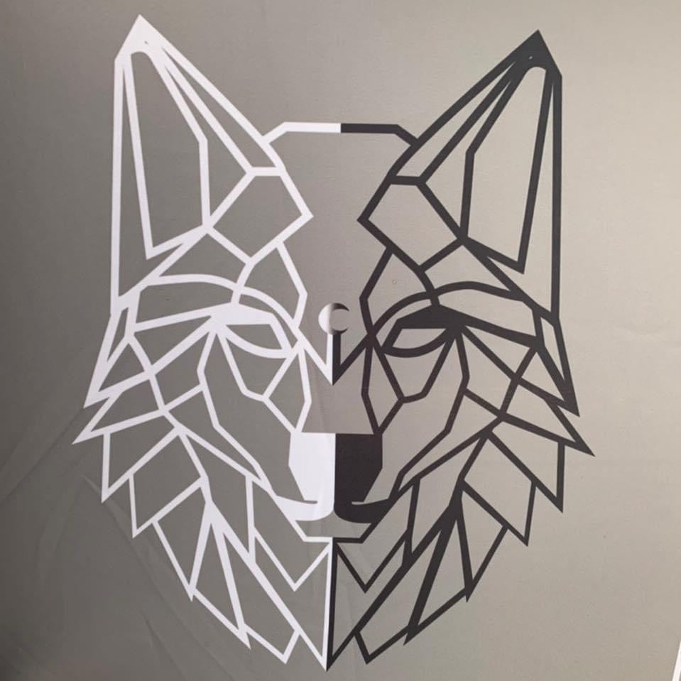 Black Wolf White Wolf Design